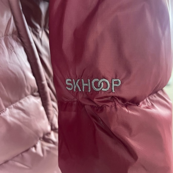 Skhoop | Jackets & Coats | Shikop Burgundy And Pink Puffer Jacket Pia ...